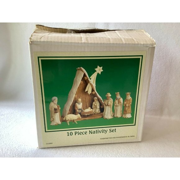 Holiday | 1 Piece Resin Nativity Set Hand Crafted And Hand Painted ...